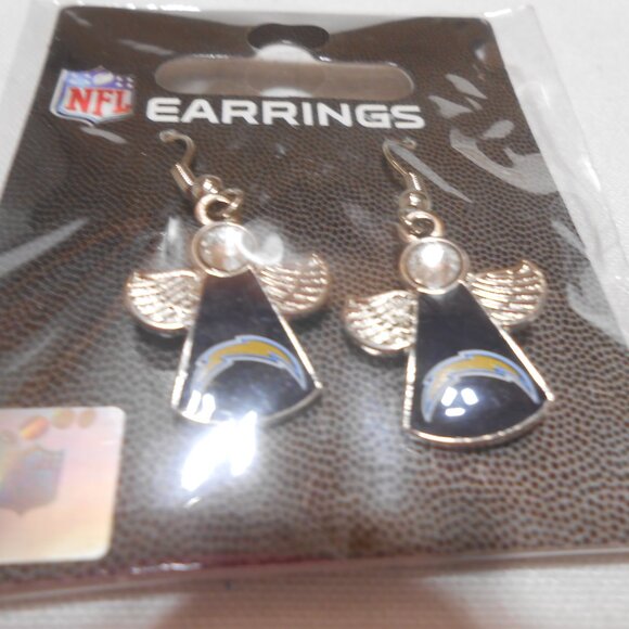 NFL | Jewelry | New Nfl San Diego Chargers Dangle Earrings Angel Wings ...